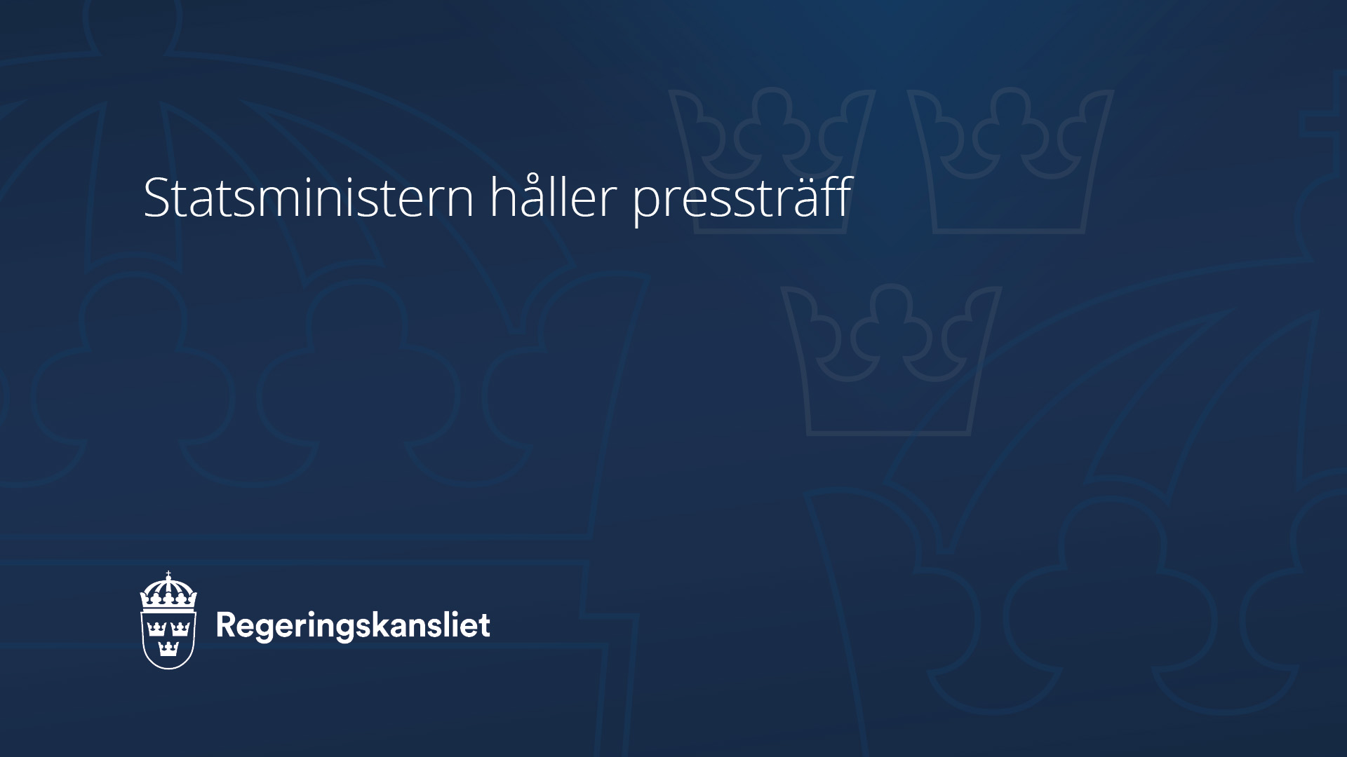Statsministern presenterade förändringar i regeringen - Regeringen.se