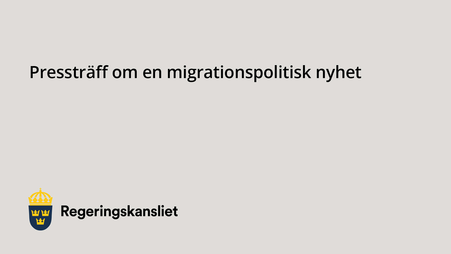 Uppdrag om skärpta villkor för anhöriginvandring - Regeringen.se